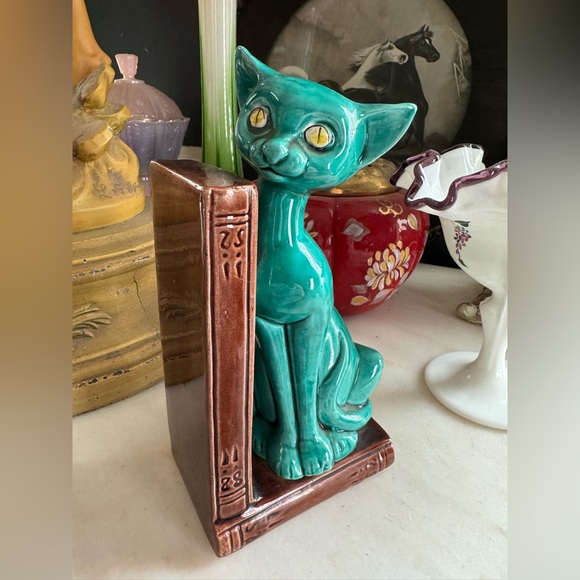 Accents | Vintage Siamese Cat Ceramic Book End 1 | Poshmark